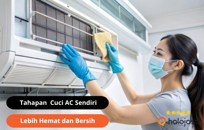 Cara Cuci AC Sendiri Dijamin Bersih Tanpa Bantuan Tukang AC